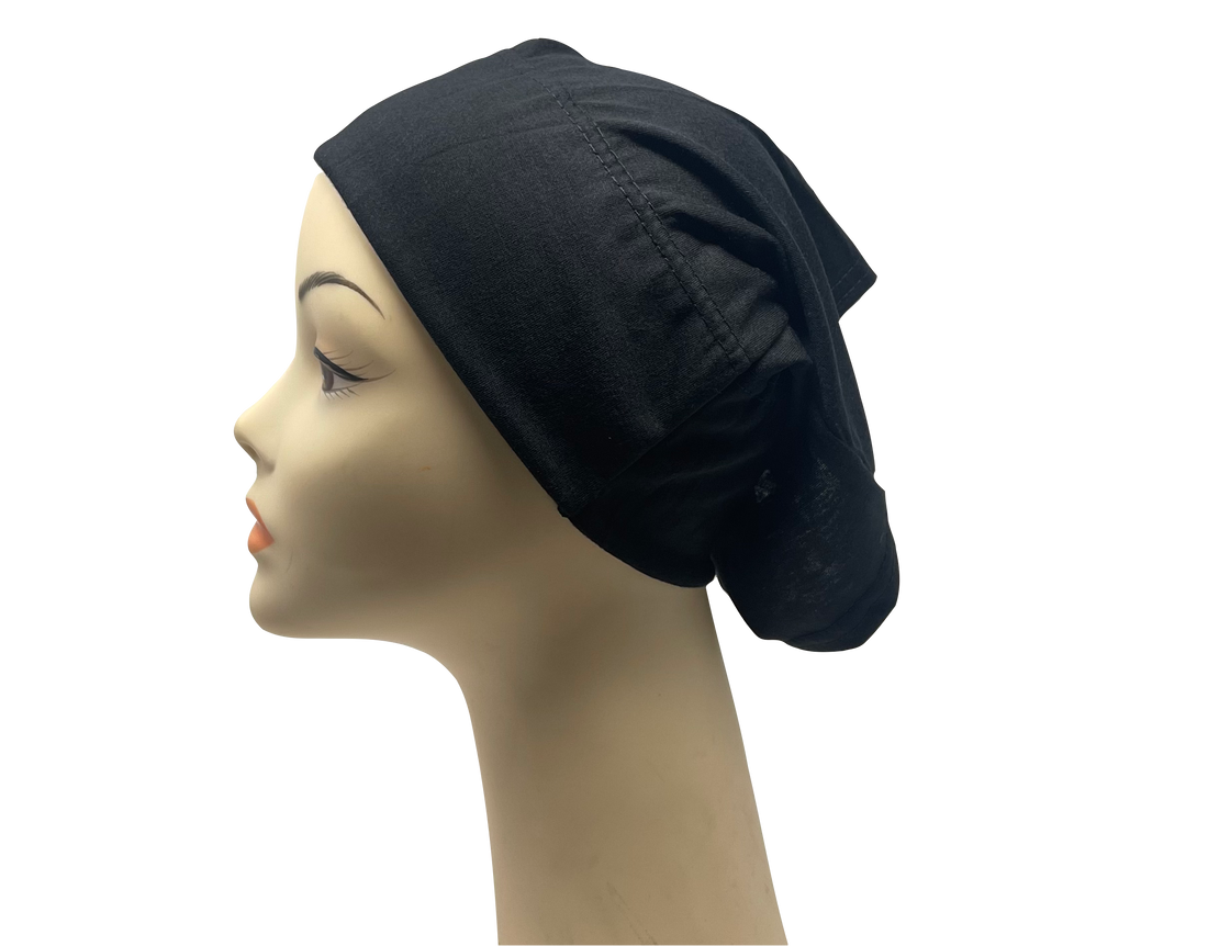 Tube Bonnet | Black – Majestic Scarves